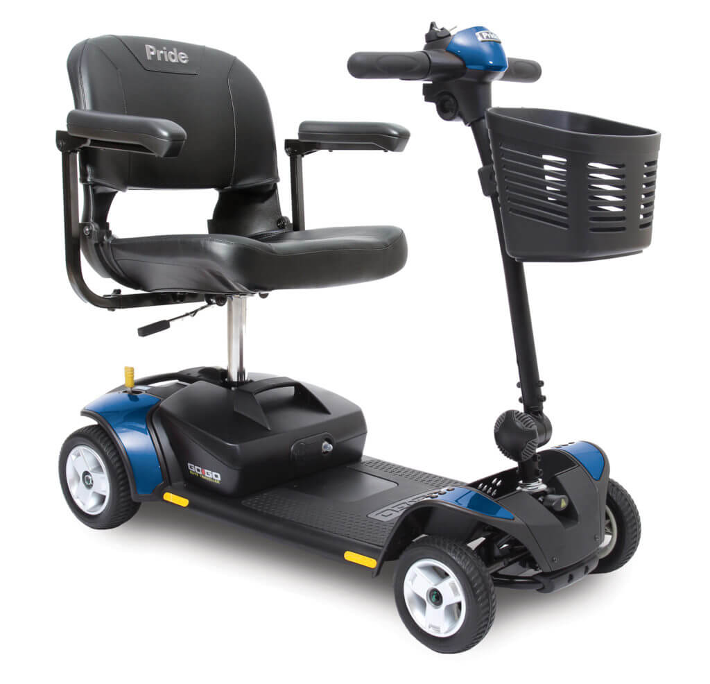 Pride SC44E Go-Go Elite Traveller 4-Wheel Travel Scooter 12 AMP ...